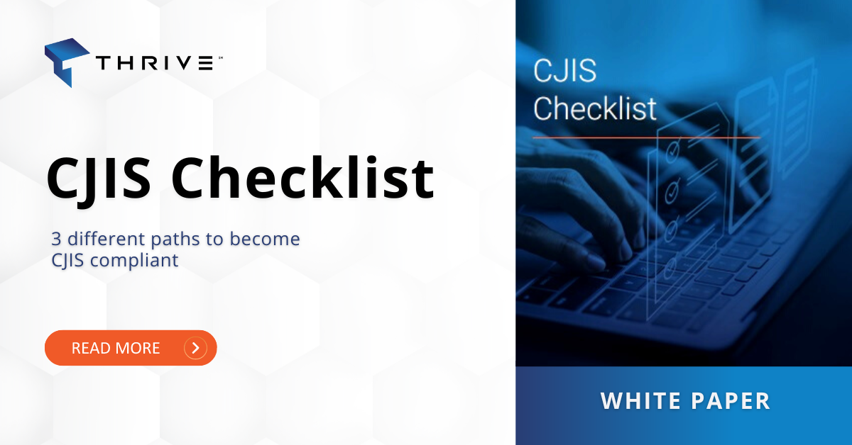 CJIS Checklist - Thrive