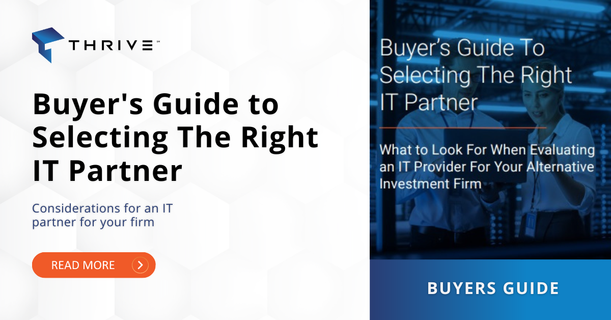 Buyer's Guide to Selecting the Right IT Partner - Thrive